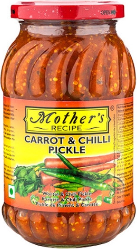 Mother's Recipe Carrot & Chilli Pickle (500g) | bol