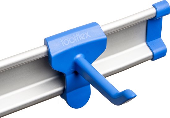 Toolflex One 3-Pack Gereedschapshaken voor Railmontage Blauw | bol