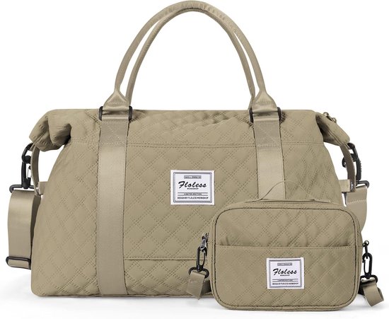 Reistas voor dames, handbagage, weekend tas met toilettas en natte tas ...