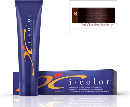 ISO i color Permanent Conditioning Crème Color 60ml 5BR Dark Chocolate ...