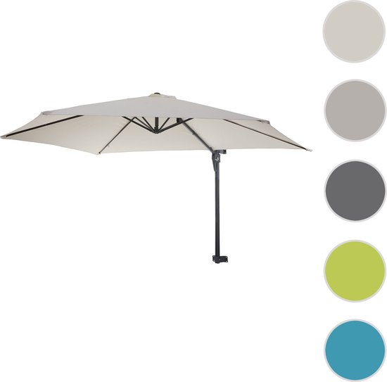 Cosmo Casa Casoria wandparasol - Zweefparasol - Balkonparasol - Parasol ...