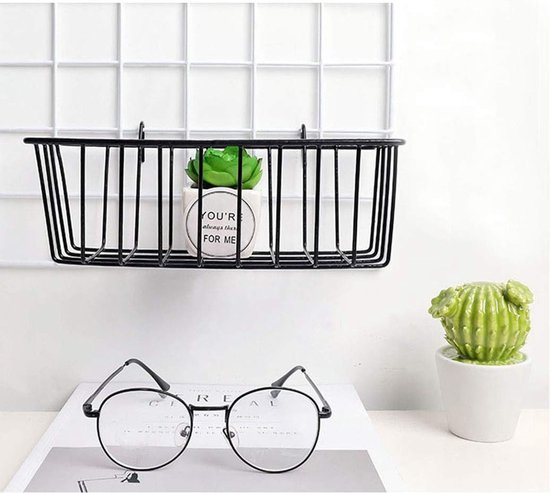 2 stuks wandrek voor design metalen wandrooster, rek design raster ...