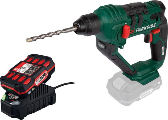 PARKSIDE® Accu-boorhamer 20V - Toerental: 0-900 tpm - Slagfrequentie: 0 ...
