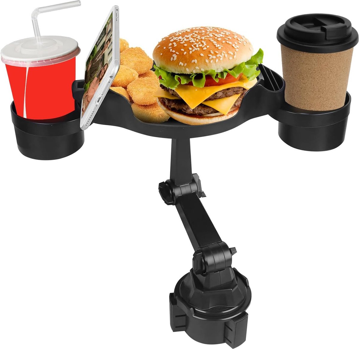 Drankhouder voor in de auto, tafelblad, 360 graden verstelbare ...