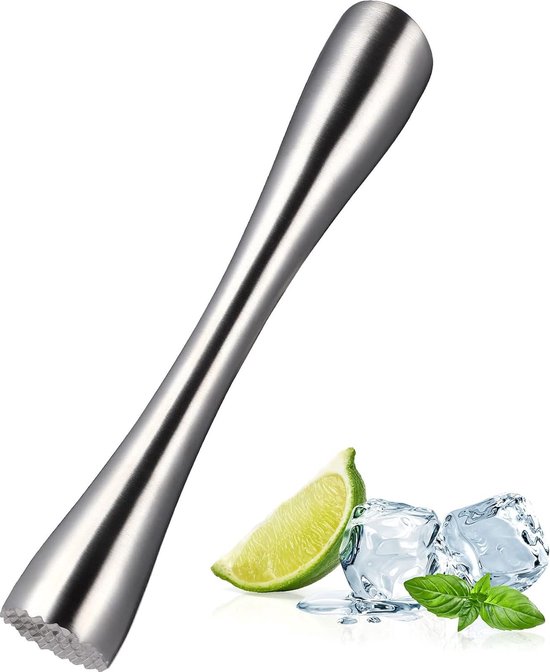 Cocktailstamper van roestvrij staal, ijsversnipperaar, citroenen ...