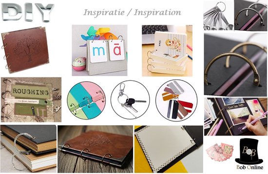 Bob Online ™ - 4 Stuks – Vintage goud – 50 mm - Boekringen – Ringbanden ...