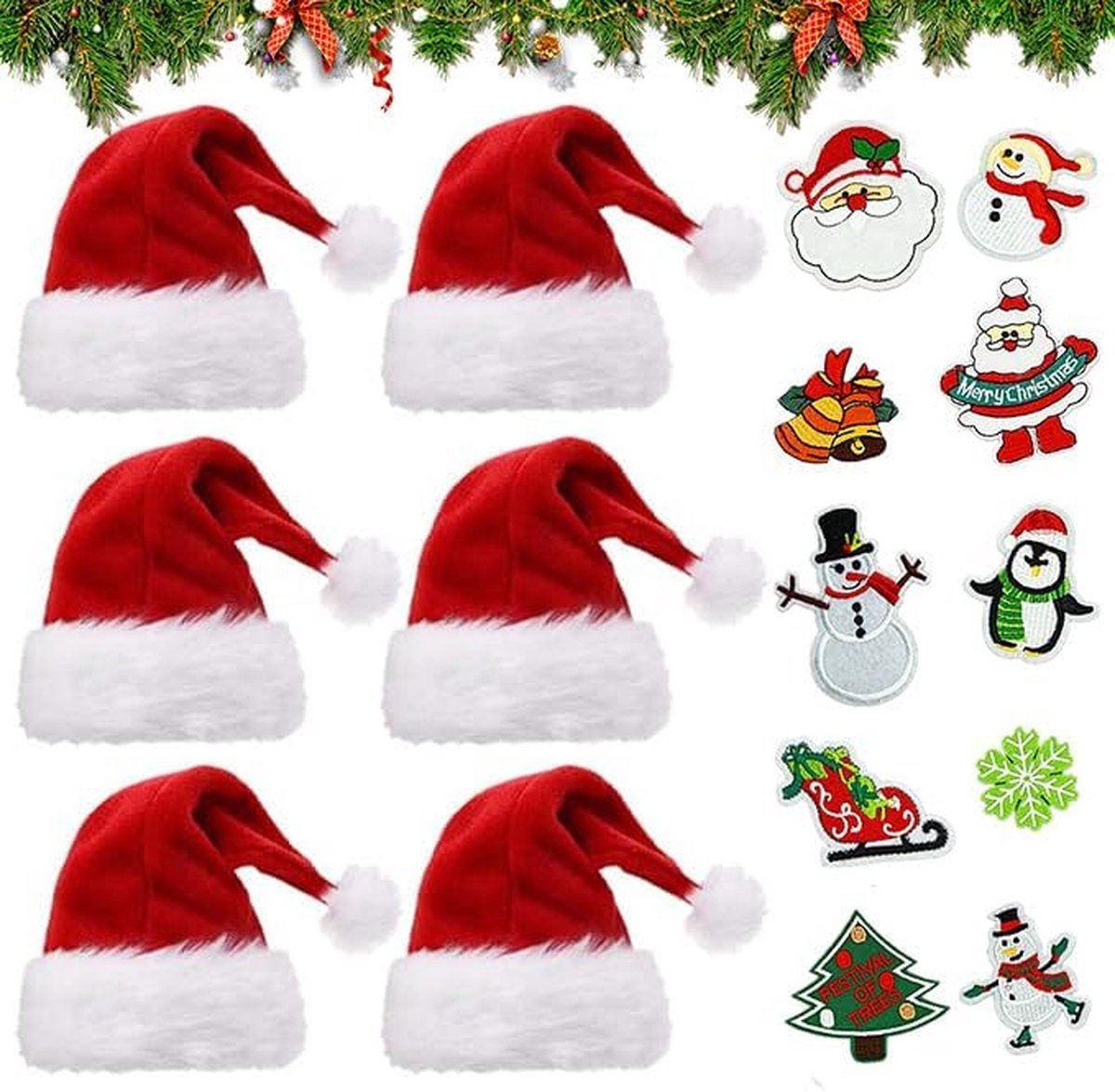 Nous chapeau de Père Noël chapeau de Père Noël en peluche bord fête de ... Nous chapeau de Père Noël chapeau de Père Noël en peluche bord fête de ...