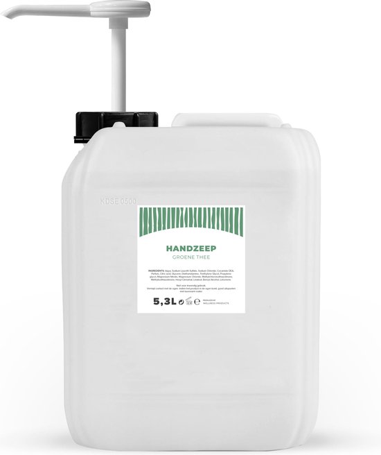 Handzeep - Groene Thee - Transparant - 5,3 Liter - Met Pomp - Jerrycan ...