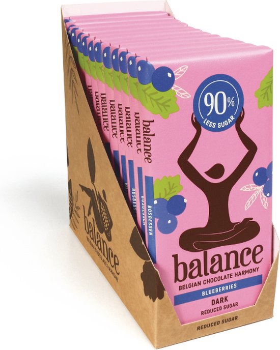 Balance | Tablet | Puur | Bosbes | 12 Stuks | 12 x 85 gram | bol