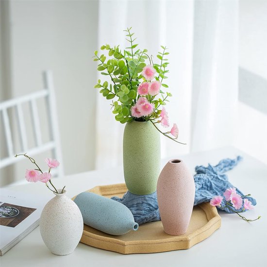 Vase en céramique pour fleurs, ensemble de vases décoratifs pour le ...