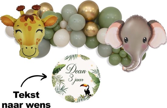 Ballonnenboog Groen - Luxe Ballonnen - Gepersonaliseerd - Verjaardag ...