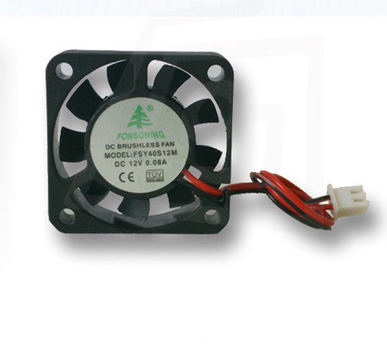 12v cooling fan 40x40x10 2-pin | bol