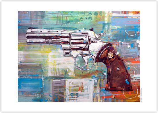 Revolver (Colt Python) poster 70x50 cm | bol