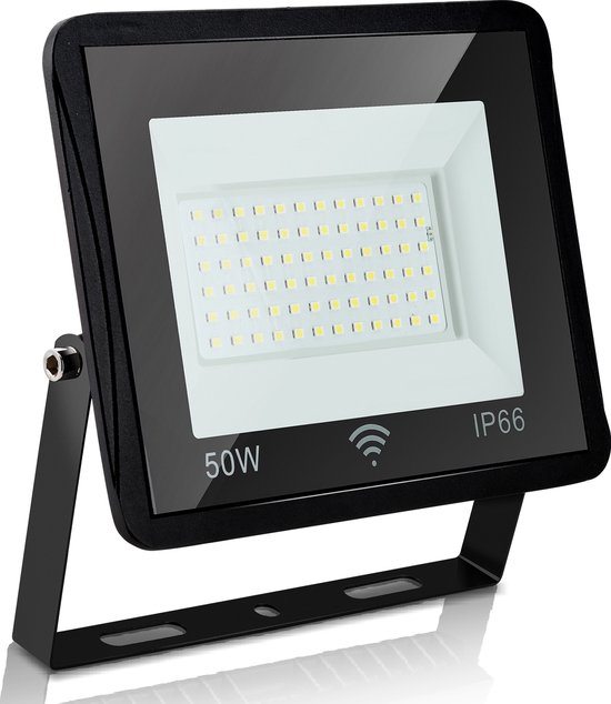 50W LED schijnwerper met bewegingsmelder-buiten- en binnenlamp LED ...