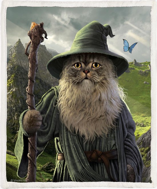 Lord of the Rings parody Fleece Deken 150*200cm Catdalf | bol