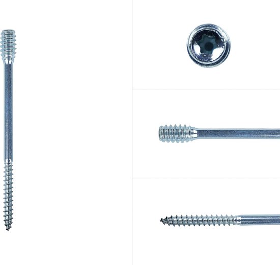 Wovar Afstandschroeven Verzinkt 6 x 120 mm | Doos 50 Stuks | bol