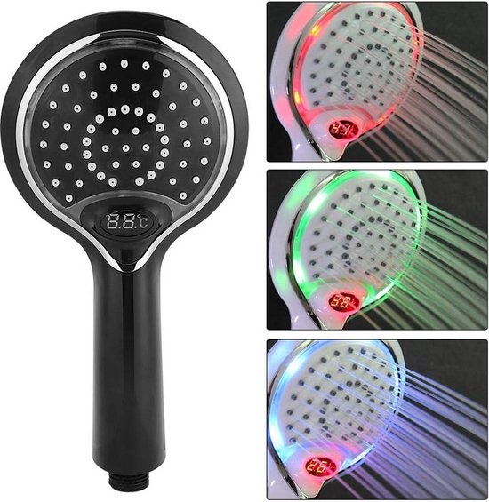 kleurrijke LED water kraan - Led-handdouche, douchekop, led-douchekop ...