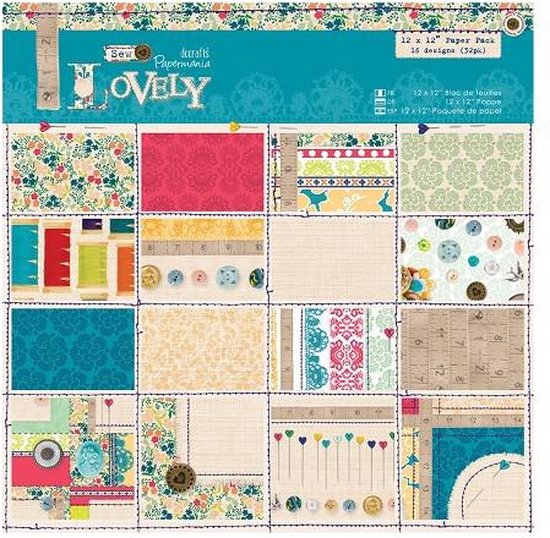 12 x 12 Paper Pack (32pk) - Sew Lovely | bol