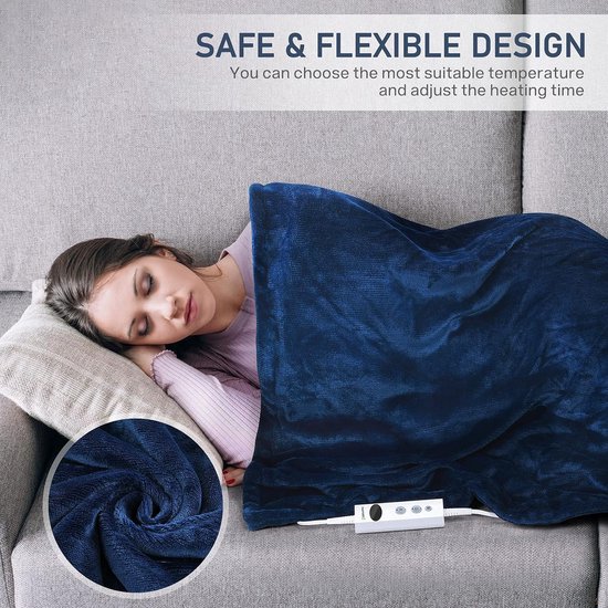 Timé - Warmtedeken Draadloos - Warmtedeken Oplaadbaar - Warmtedeken ...