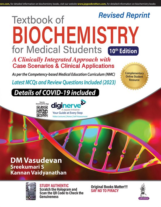Textbook of Biochemistry for Medical Students, Dm Vasudevan | 9789356963290 | Boeken | bol