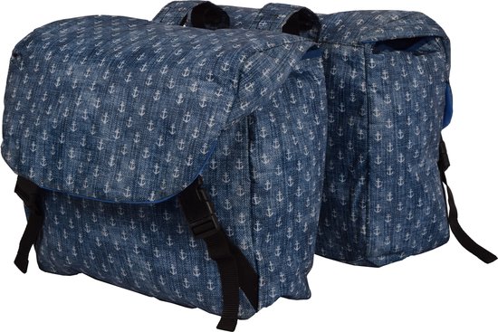 Dubbele Fietstassen 30 Liter - Waterdicht en Blauw - Geschikt voor ...