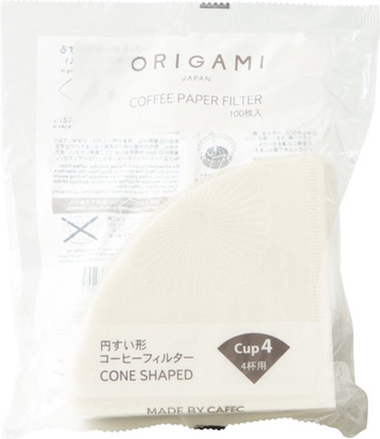Origami Paper Filters M - 100 stuks - Voor 2-4 kopjes - Made in Japan | bol