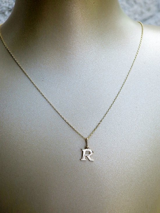 Goud Hanger Letter R 14 karaats | bol
