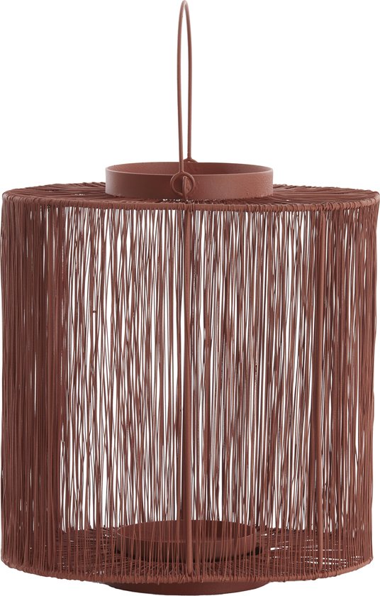 Light&living Lantaarn 28x20x30 cm BANJO steenrood | bol