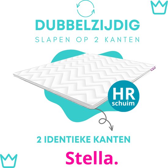 Stella PRO HR - Matras Topper - 90x200 - 6cm dik - Koudschuim ...