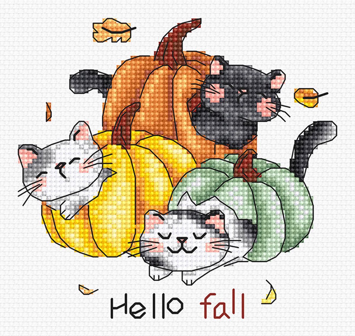 Leti Stitch Hello Fall borduren (pakket) L8078 | bol.com
