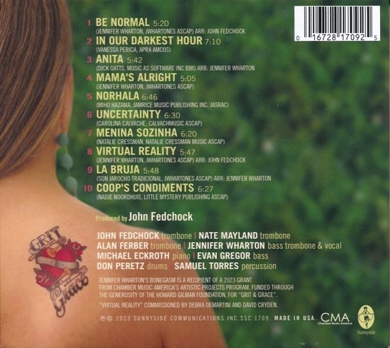 Jennifer Wharton's Bonegasm - Grit & Grace (CD), Jennifer Wharton's ...