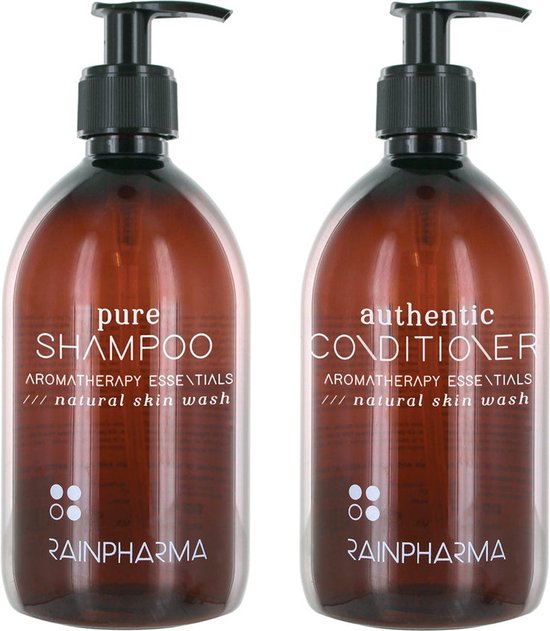 RainPharma - Douche Set - Pure Shampoo + Authentic Conditioner - Haarverzorging -... | bol