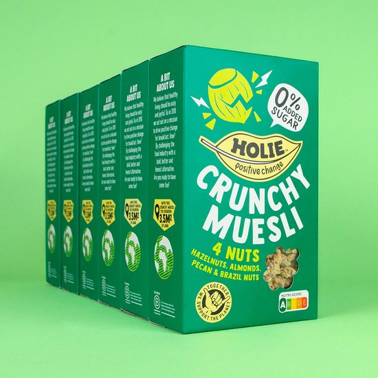 Holie Crunchy Muesli 4 Nuts 400g x6 | bol