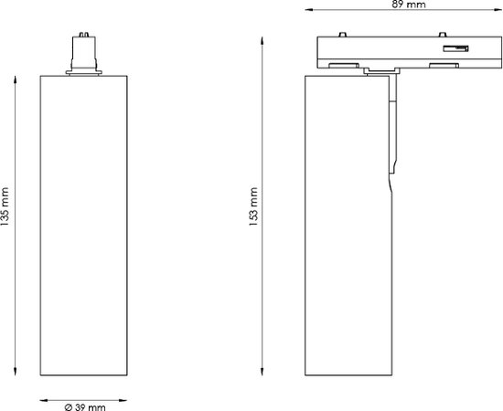 SG® ZIP Tube Micro LED Railspot 7W 2700K 360lm - Zwart | bol