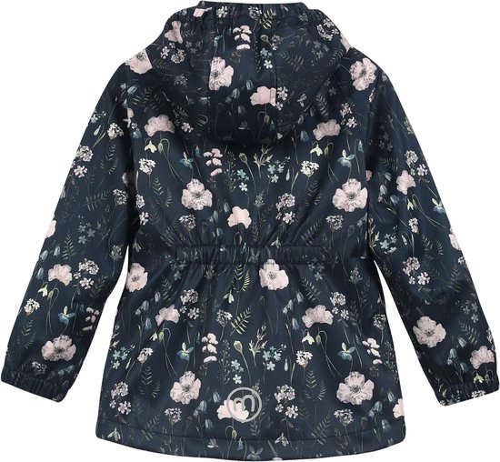 Minymo Meisjes Softshell Jas Gebloemd Blauw (Blue Nights) - 128 | bol.com