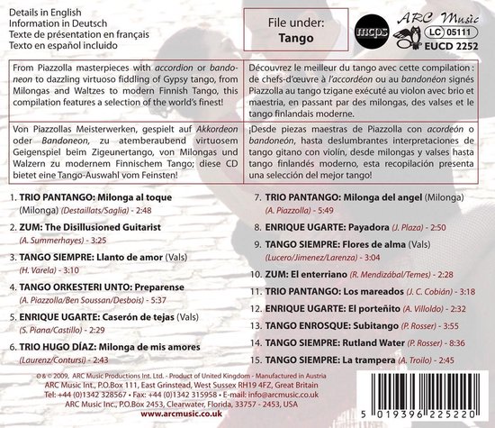 Various Artists - Best Of Tango Argentino (CD), various artists | Muziek | bol