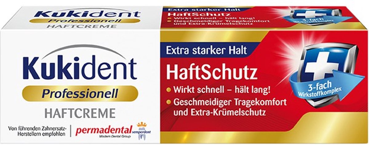 Kukident Kleefpasta 1x Extra Sterk + 1x Professional Sterk - Med ...