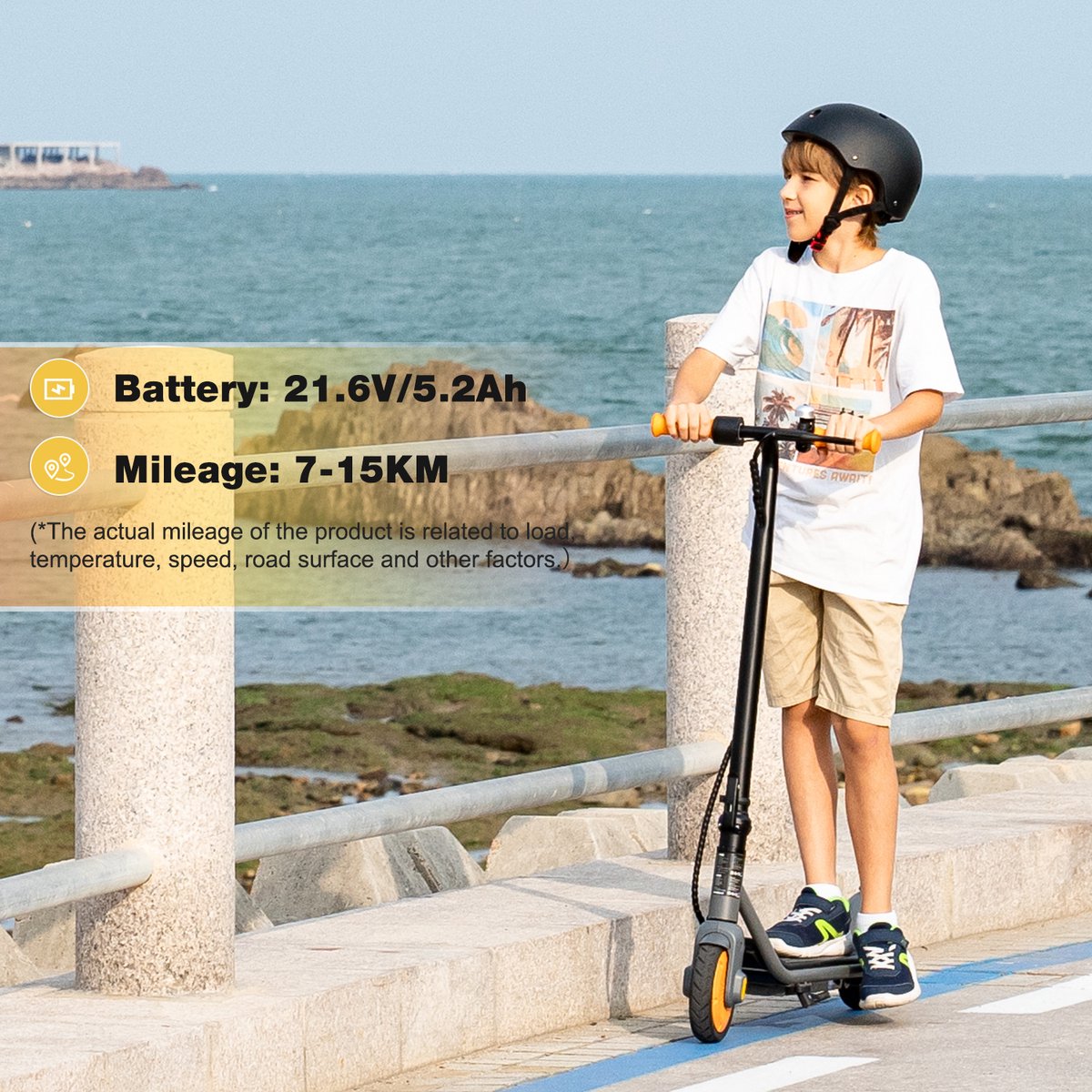 Elektrische Step Kinderen - Kinderstep Inklapbaar - 10-15-20km/u - Geel ...