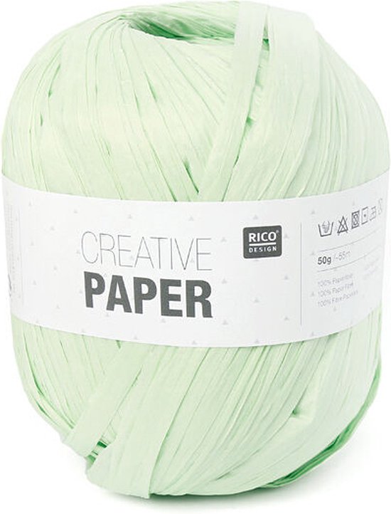 Creative Papier - Papier voor te haken - Papiergaren - Licht groen | bol