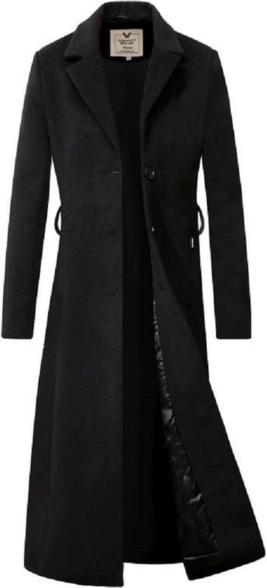 Versano Delfin Dames Lange Mantel Manteljas Winterjas L - Zwart | bol