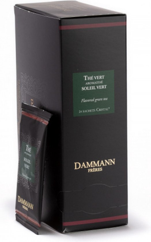 Dammann Freres Thee Soleil Vert 24 verpakte cristal zakjes - Groene ...