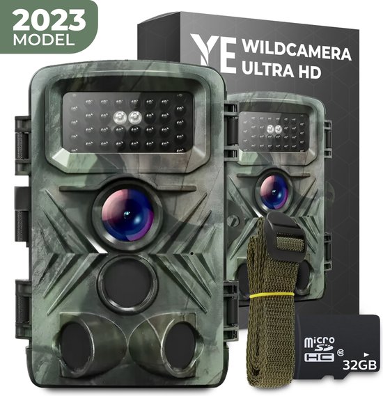 Professionele WildCamera met Nachtzicht – Wildcamera Voor Buiten – 32GB ...