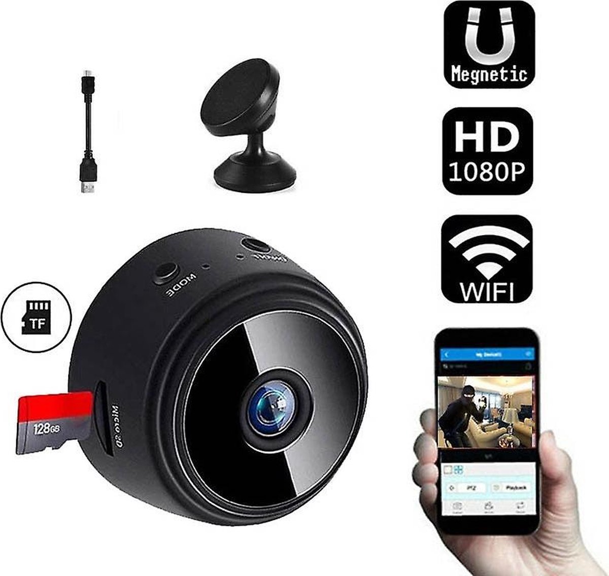 Beveiligingcamera - Verborgen Camera - Mini Camera- Mini Verborgen Spy ...