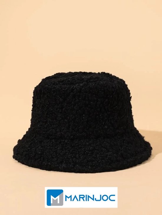 Marinjoc - Zwart Dames hoed - Emmer Hoed - Winter hoed - Teddy - Winter ...