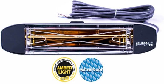 Heliosa 11 Hi-Design - Waterproof Heater - 1500 Watt Amberlight | bol