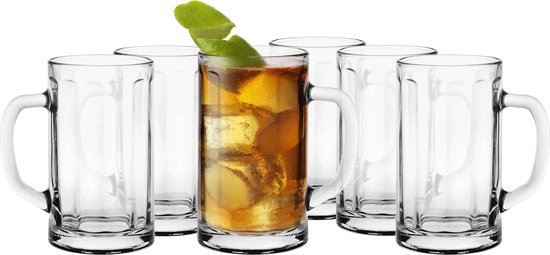 Glasmark Bierglazen - Bierpullen - transparant glas - 12x stuks - 300 ml - Oktoberfest | bol