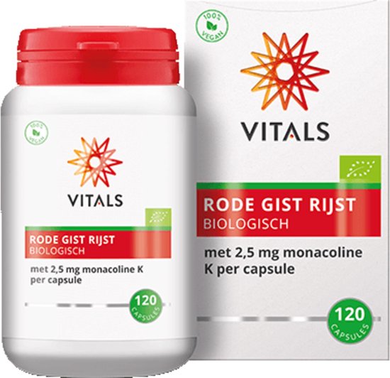 Vitals - Rode Gist Rijst - Bio - 120 capsules | bol