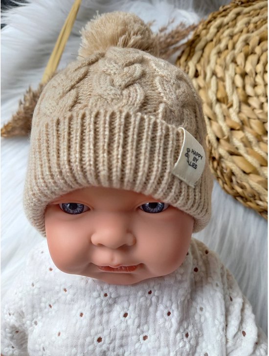 Natuurlijke Zachte Merino Wol Baby Mutsje - Perfect voor Pasgeborenen ...