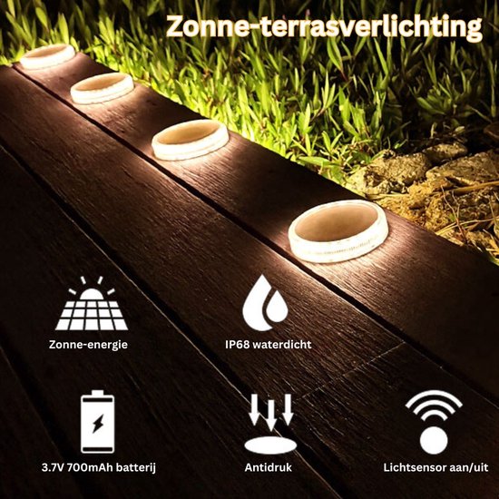 merk Solar Lampen Buiten - Solarlampen voor Buiten 4 Stuks LED ...