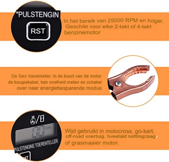 Bolture Tachometer - Toerenteller - Toerentalmeter | bol
